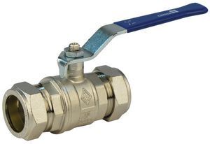 Center CB copper x copper compression stop cock 22mm Brass - | Ecommerce